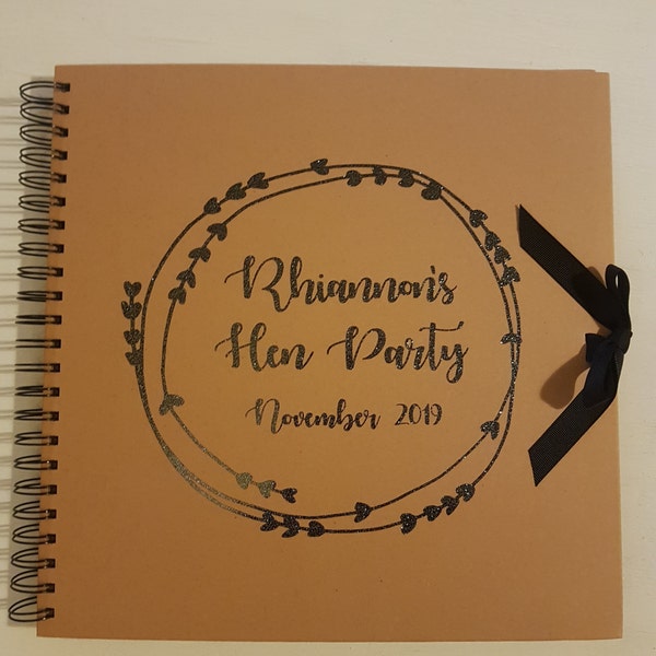 Personalised Hen Do Memory Book, Lots of Font Colours, Photo Book ...