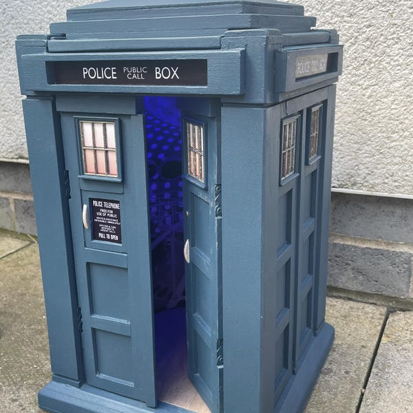 TARDIS Inspired Double Ring Box - Etsy
