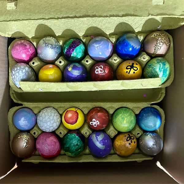 CASCARONES, Confetti Eggs 3 Dozen Fiesta, Party, Easter Eggs FUN Hand ...