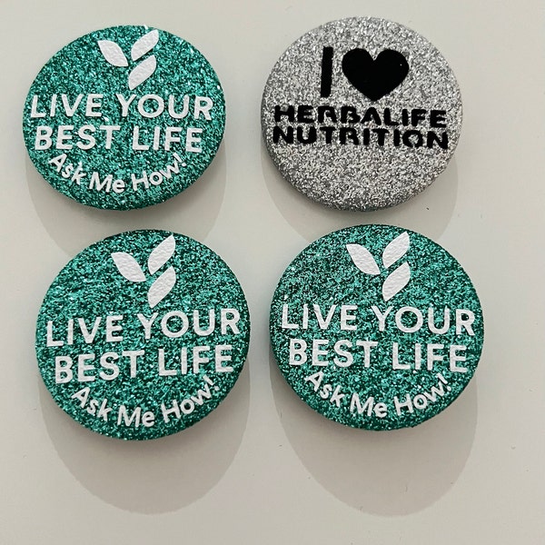 NEW Live Your Best Life! - Textured Glitter Button - Etsy