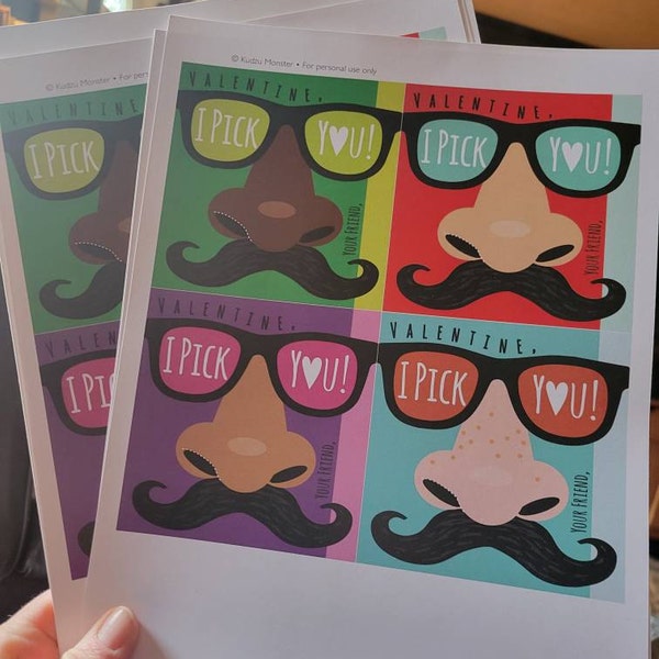 Funny Nose Picking Valentines Classroom Pencil Holder Valentines ...