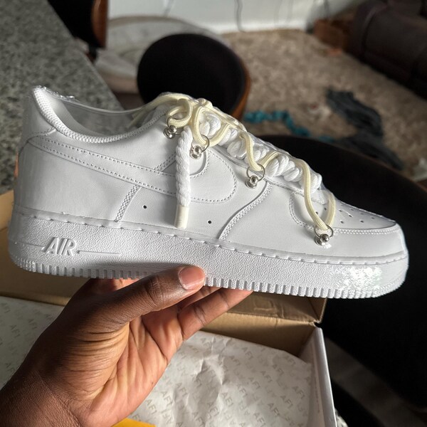 Custom AF1, Rope Laces Af1 , Rope Laces With Overlapping Laces ...