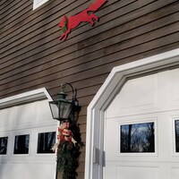 Fox Wooden Sign Red Fox Running Large Scale Fox Decor Outdoor Decor ...