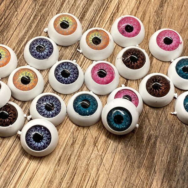 Multiclor Colors 12mm Resin Eyeball Cabochon Charm/finding,decoration ...