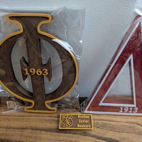 D9 Greek Letter Statue: Sorority Fraternity Wall Art - Etsy