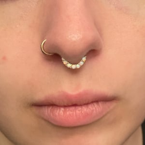 14k Solid Gold Rook Piercingdaithinternally Threaded Curved | Etsy