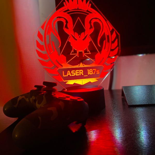 Personalized Predator Rank Insignia LED sign perfect as a gift for your ...