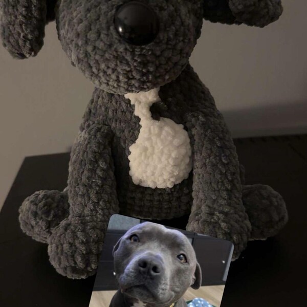 Brindle Staffie Crochet Pattern: Realistic Staffordshire Bull Terrier ...