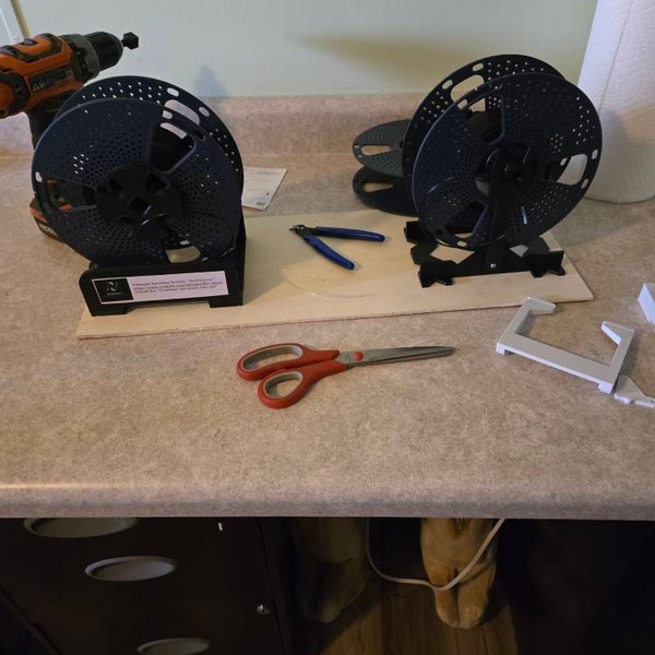 3D Printing Filament Spooling System - Combine Old Used Spools to One ...