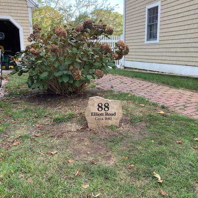 House Address Rock Standard Engraved Stone Custom Stone Personalized ...