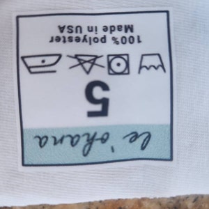 1000 Pcs. Tagless Clothing Labels,tagless Labels, Iron on Printed ...