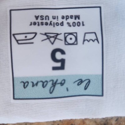 1000 Pcs. Tagless Clothing Labels,tagless Labels, Iron on Printed ...