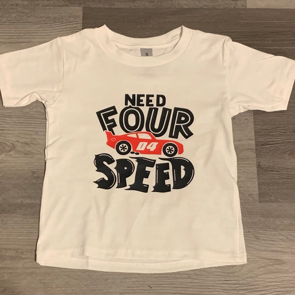 Birthday Svg Need FOUR Speed SVG Pit Race Car Theme Four Year Old 4 ...