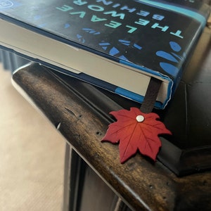 Four Leaf Clover Leather Bookmark / Recycled Materials / | Etsy