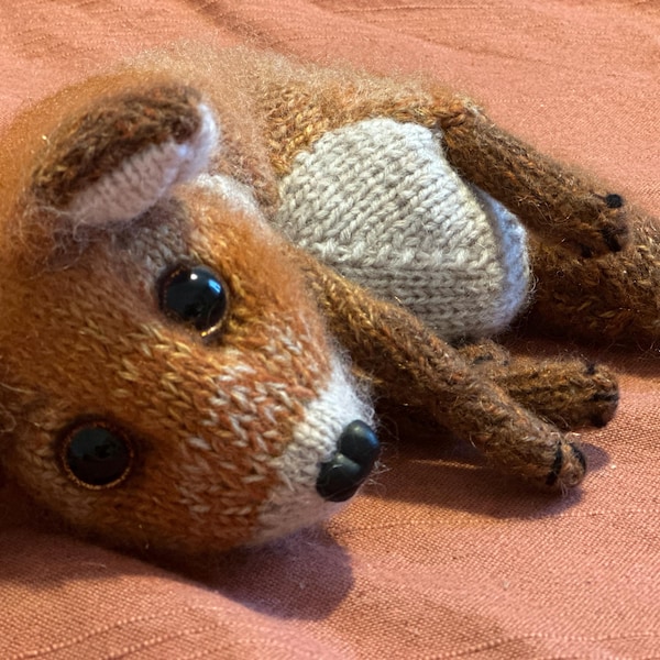 Fox Cub Knitting Pattern - Etsy