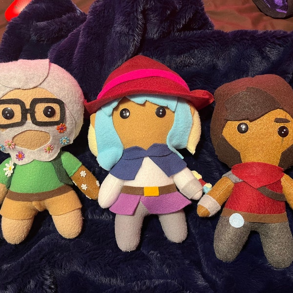 The Adventure Zone Taako Merle Magnus Fleece Plush Dolls - Etsy