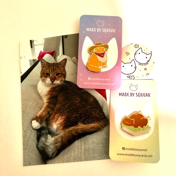 Thanksgiving Turkey Cat Enamel Pin - Etsy