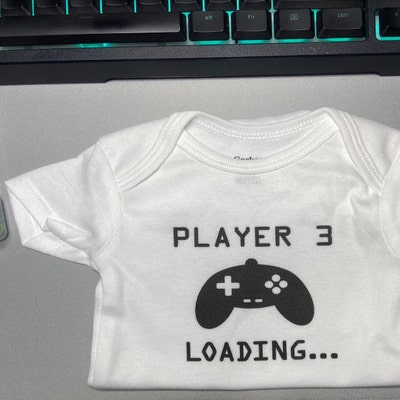 Player 3 Loading Gamer Pregnancy Announcement ONESIE® Pregnancy Reveal ...