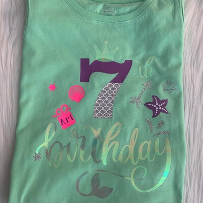 Mermaid Tail Number 7 SVG Dxf ,mermaid SVG Silhouette and Cricut Cut ...