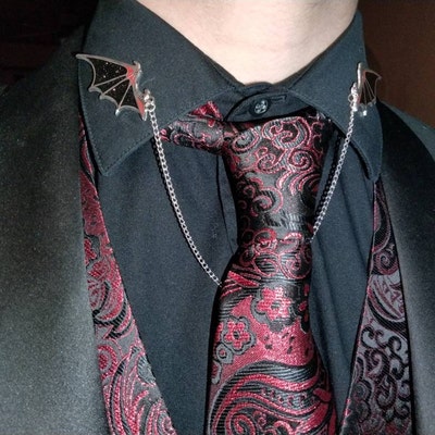 Fairy Wings Collar Pins Gold Plate Hard Enamel Pins W/ Chain - Etsy