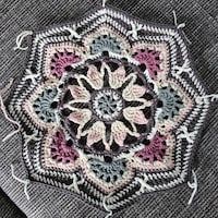 Magic Circles Scarf Pattern by Jane Crowfoot - Etsy Israel