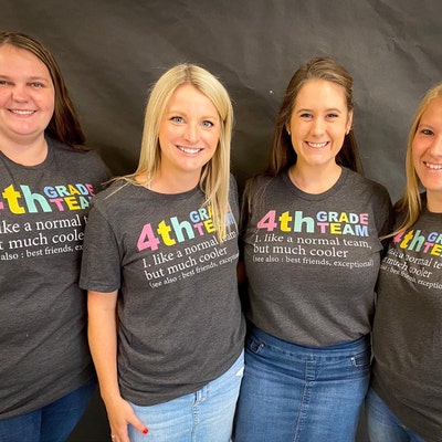 4th Grade Teacher Shirt, Teacher Shirts 4th Grade Team, Back to School ...