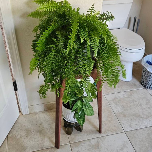 Flower, Plant Stand, Wood Table, Side Table, Plant Shelf, Gift for ...