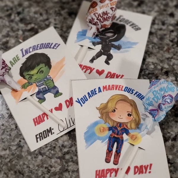 Superhero Valentine's Day Cards Kids Exchange School Classroom Exchange ...