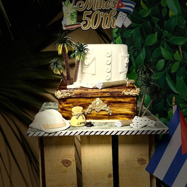 Havana Nights Cake Topper Havana Nights Party Mojito Cake Topper Made ...