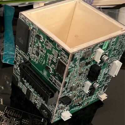 Circuit Board Pencil Pen Holder, Computer Industrial Look, With ...
