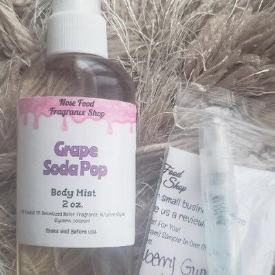 Coconut Vanilla Body Mist, Body Splash, Body Spray, Fragrance Mist ...