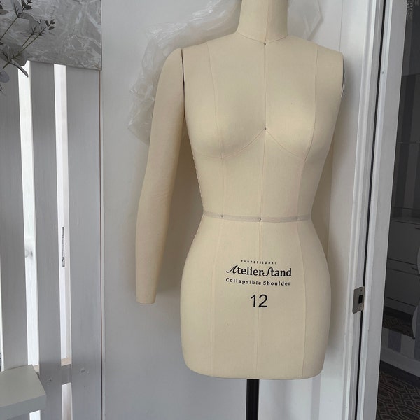 Size 12 Professional Tailors Female Dress Form With Collapsible ...