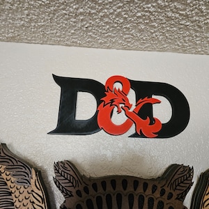 3D Dungeons and Dragons D&D Logo Sign - Etsy