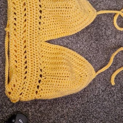 Crochet Bikini PATTERN Teenie Tiny Kini Cheeky Thong Bikini PATTERN ...