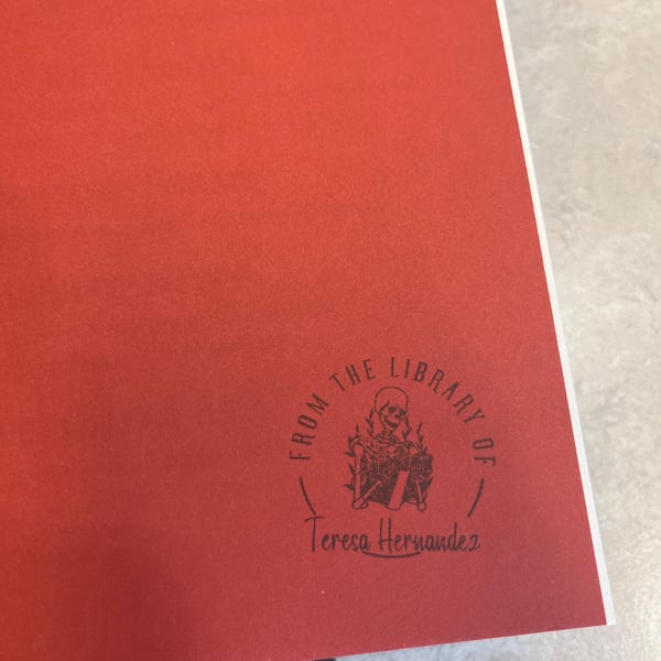 Library Book Embosser Custom Initials Monogram Ex Libris This Book ...