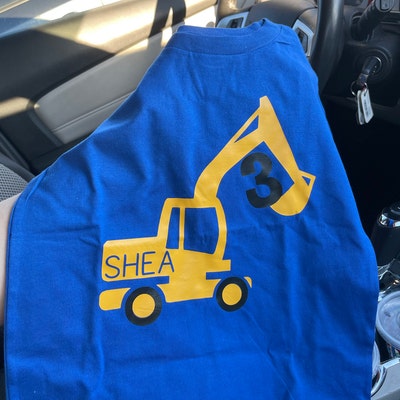 Excavator Shirt Construction Digger PERSONALIZED Excavator - Etsy