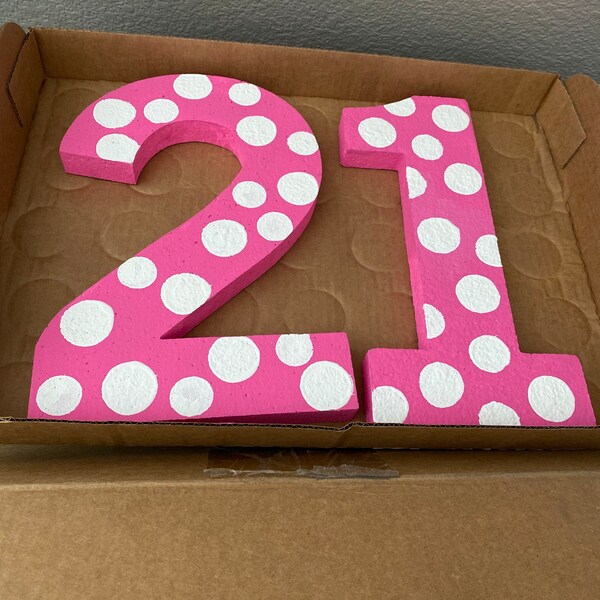 Foam Numbers - 6", 12" and 24" (1 Pc) - for Signs and Decorating - Free ...