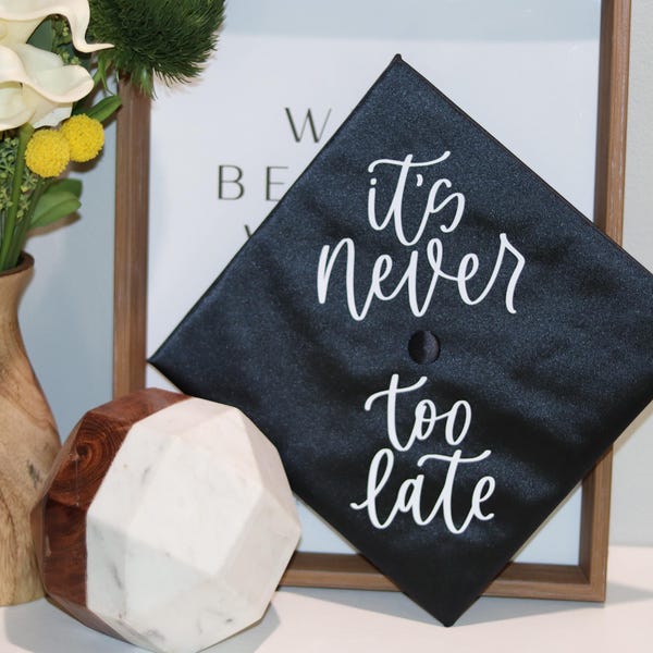 1 Peter 1:6 Graduation Cap Vinyl Decal, Handlettered Modern Calligraphy ...