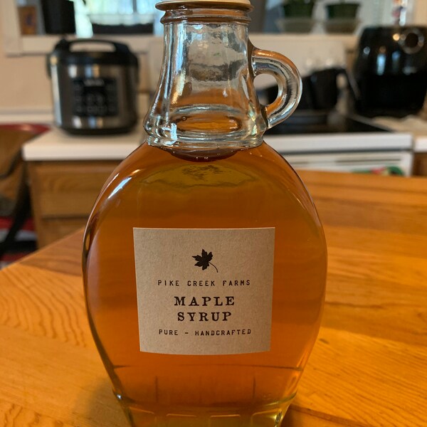 Farmhouse Maple Syrup Labels • Custom • Water and Oil Resistant for ...