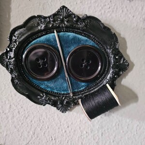 Monster Eye in Mini Ornate Frame Quirky Spooky Eclectic Handmade Wall ...