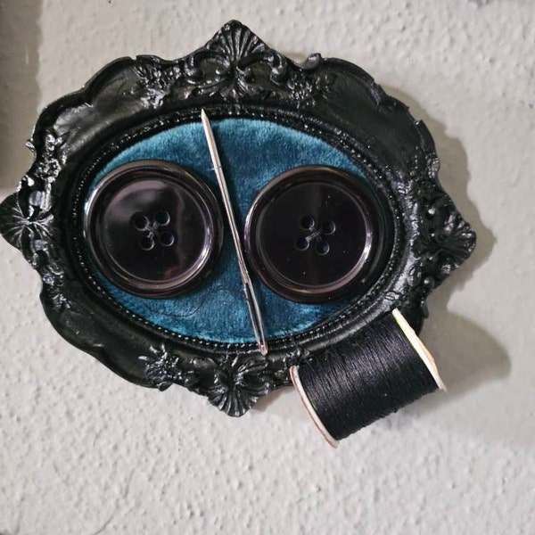 Monster Eye in Mini Ornate Frame Quirky Spooky Eclectic Handmade Wall Hanging Art Creepy ...