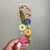 Multicolor Floral Bookmarks | Real Dried Flowers | Gift for Book Lovers ...