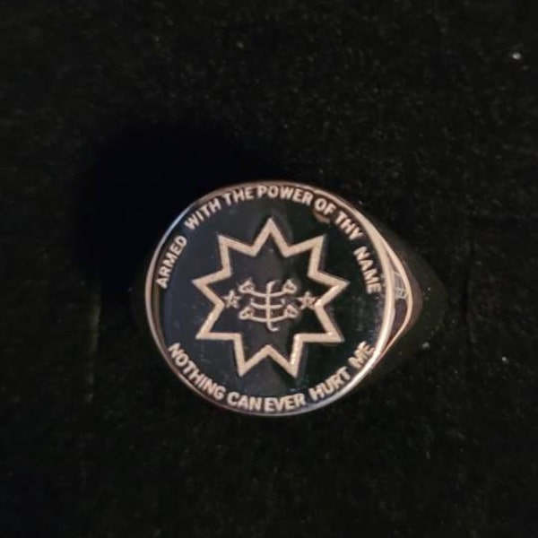 Baha'i Ring, Nine Pointed Star Ring, Ringstone Baha'i Signet Ring, Gift ...