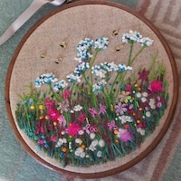 Meadow Jewels Embroidery Kit - Etsy UK
