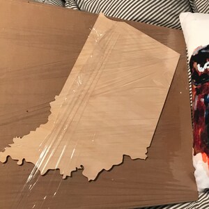 Unfinished Wooden Indiana Shape State Craft From 1 up to 46 DIY - Etsy