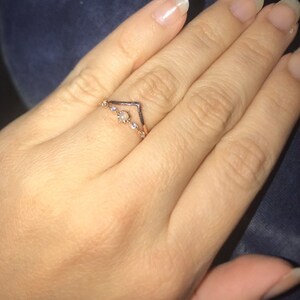 Womens Small Promise Ring Simple Promise Ring Dainty Gold | Etsy