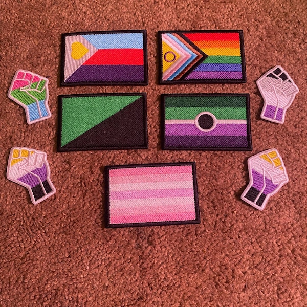 ADHD Pride Flag Embroidered Patch | Neurodivergence, Neurodiversity ...