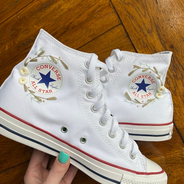 Converse Chuck Taylor All Star Shoes Embroidered by Hand to Order ...