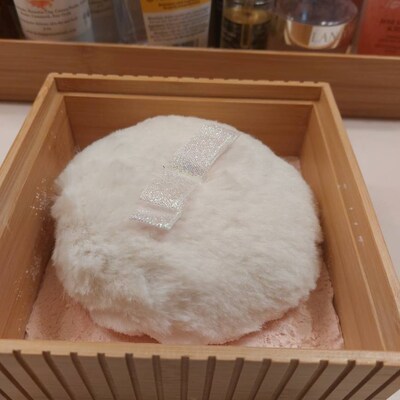 Faux Fur Vintage Style Powder Puff Retro Powder Puff Quilted - Etsy