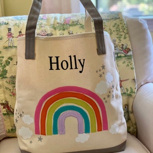 Gray Medium Owl Tote bag Personalized tote Teacher gift | Etsy